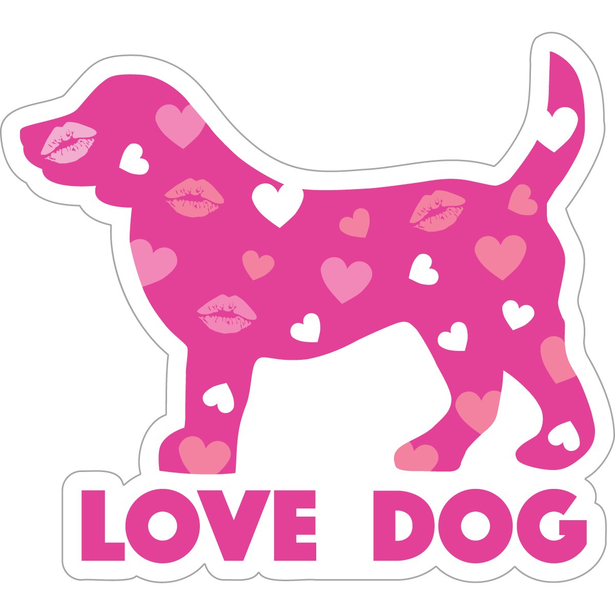 Love Pink Logo Dog
